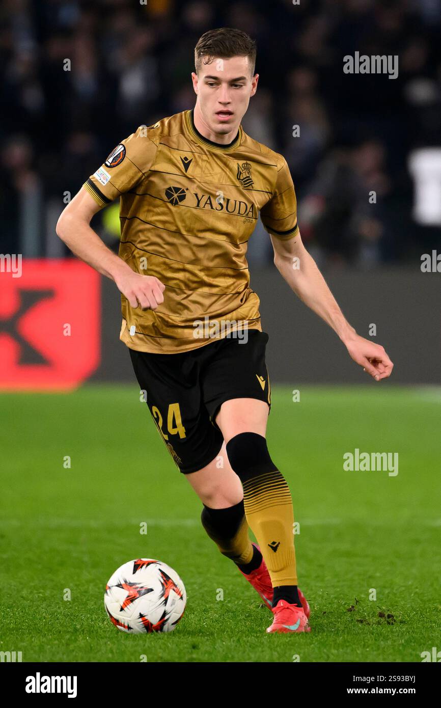 Luka Sucic of Real Sociedad in action during the Europa League football ...