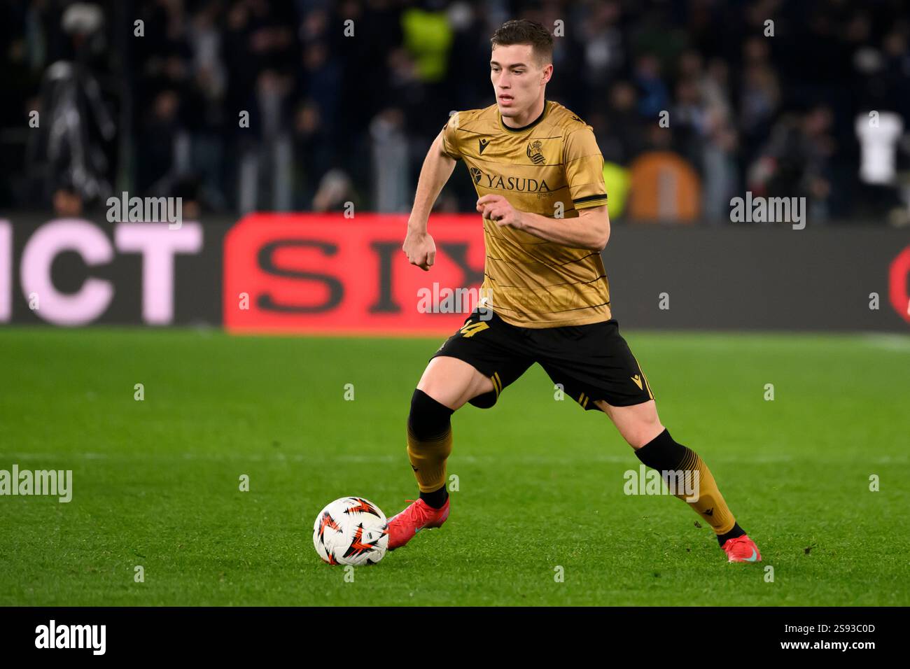 Luka Sucic of Real Sociedad in action during the Europa League football ...