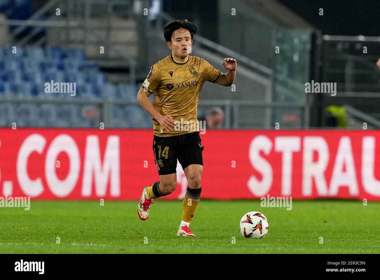 Takefusa Kubo of Real Sociedad during the Europa League football match ...