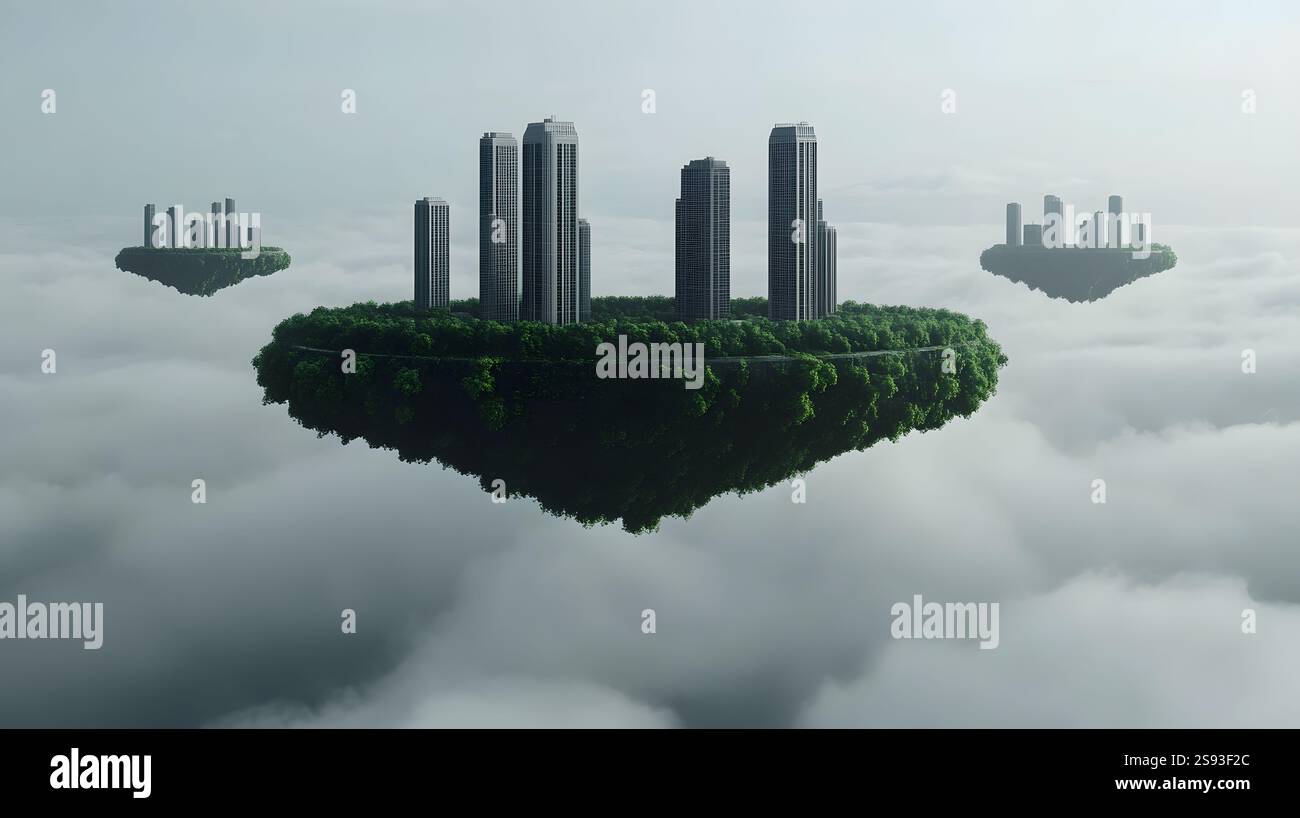 Futuristic Floating City in the Sky:An Architectural Masterpiece ...