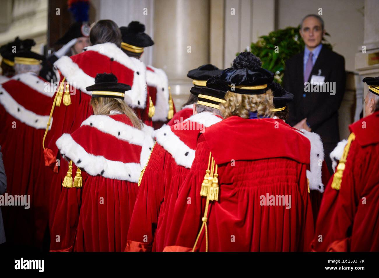 Italy, Rome, January 24, 2025 : Inauguration of the judicial year 2025 ...