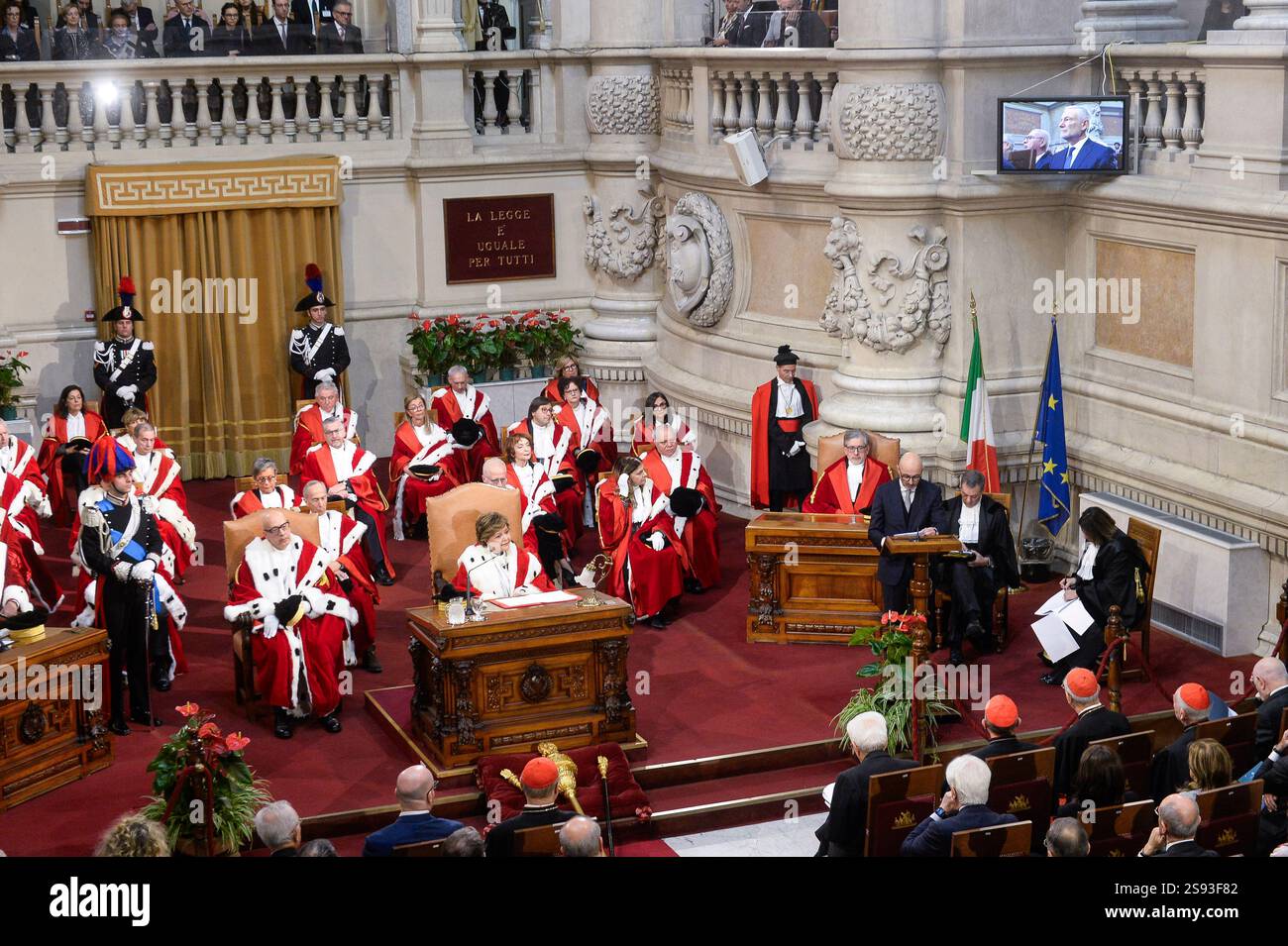Italy, Rome, January 24, 2025 : Inauguration of the judicial year 2025 ...