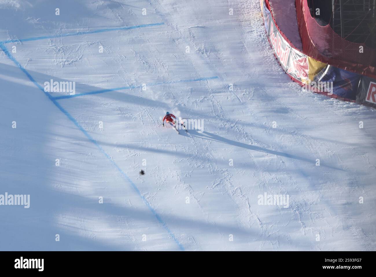KITZBUEHEL, AUSTRIA - JANUARY 24: Alexis Monney of Switzerland during ...