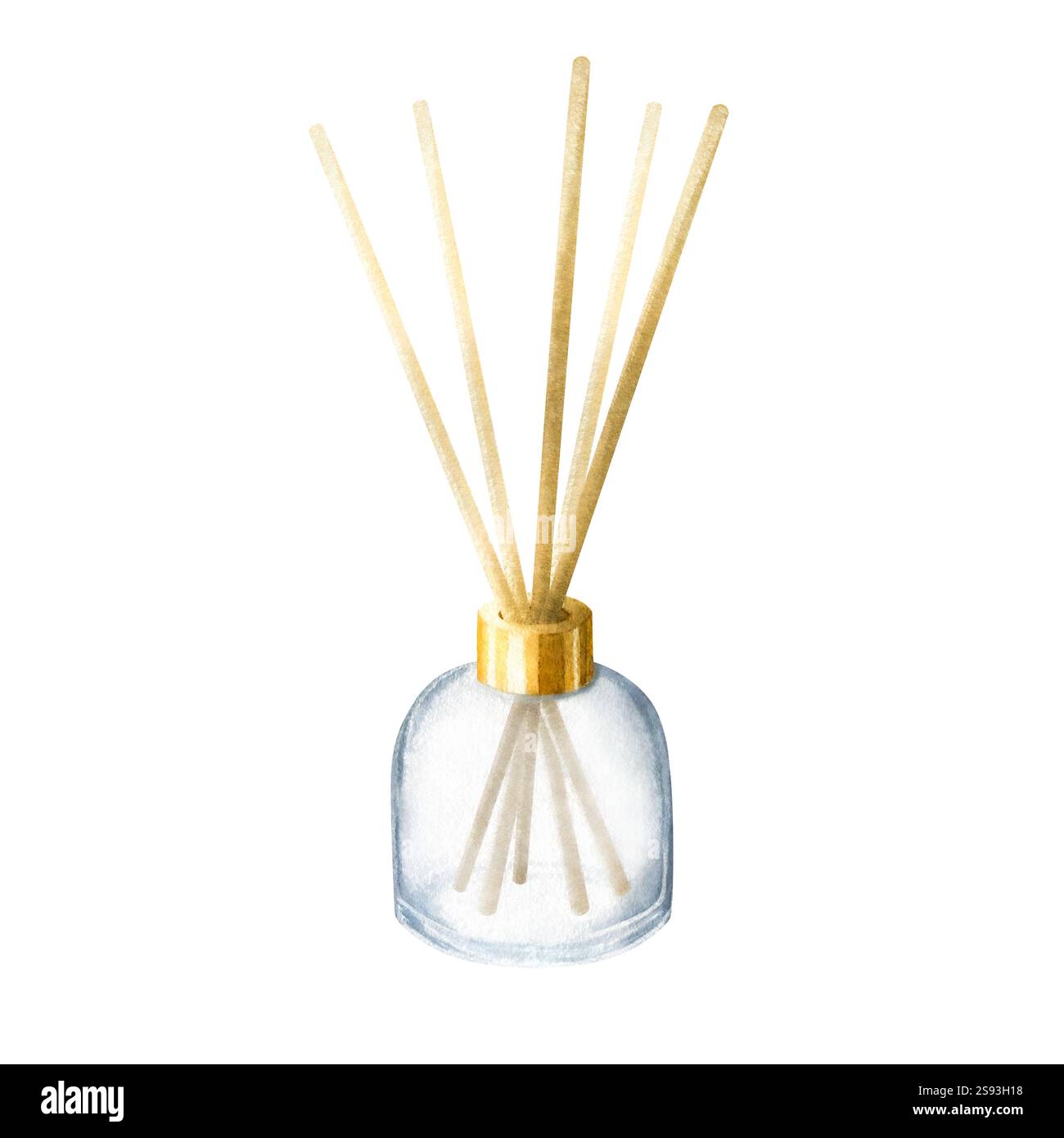 Air refresher diffuser with essential oil and aroma wood sticks. Hand ...