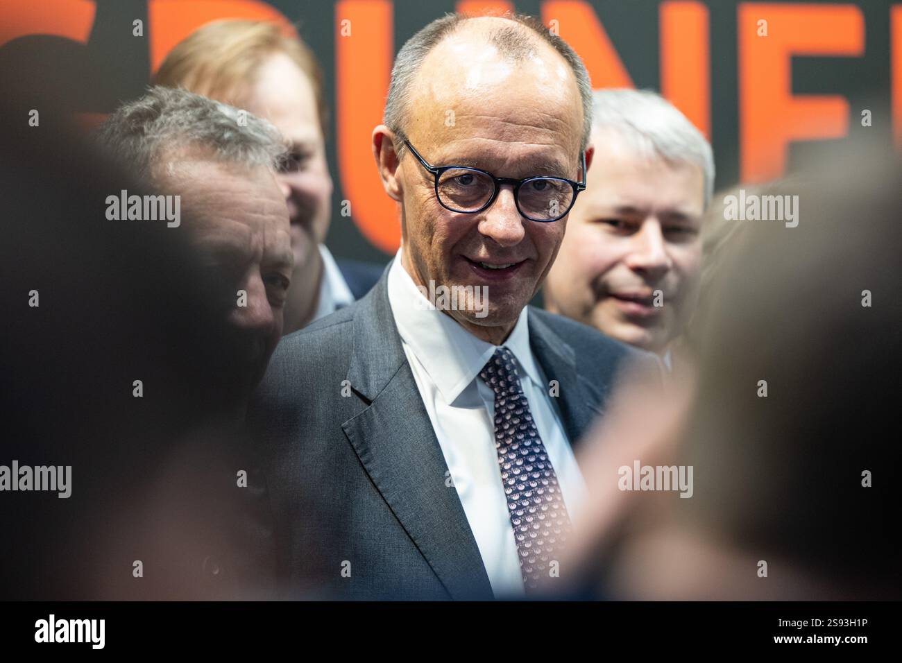 Berlin: Germany, 24 January 2025, Friedrich Merz, Federal Chairman of ...