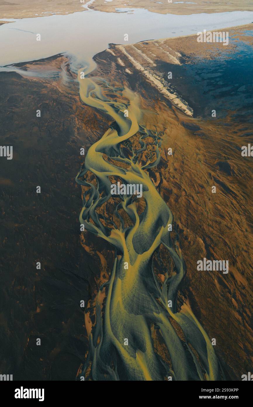 Braided rivers flow through hi-res stock photography and images - Alamy