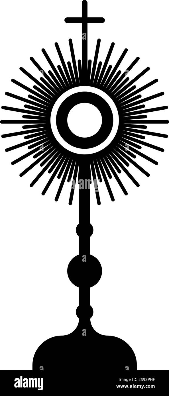 Holy sacrament monstrance Black and White Stock Photos & Images - Alamy
