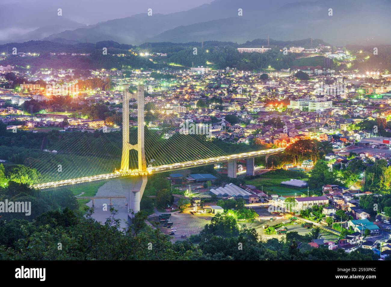 Chichibu, Saitama, Japan city skyline at dawn Stock Photo - Alamy
