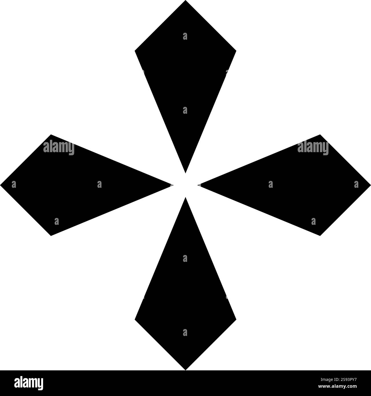 Star rhombus four leaf of chestnut sacred geometry symbol element ...
