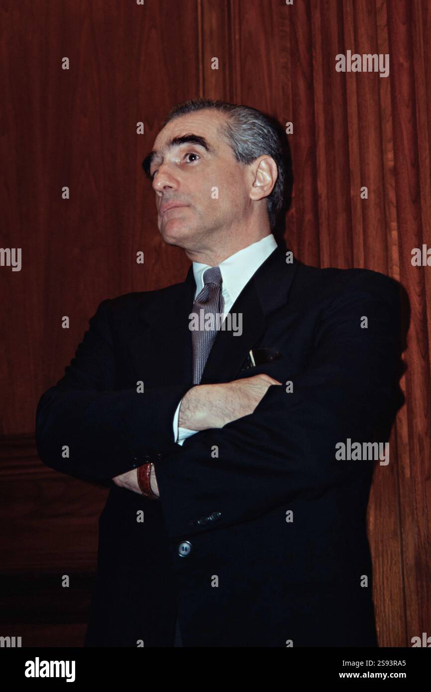 Filmmaker and Director Martin Scorsese during a press conference discussing funding for the ...