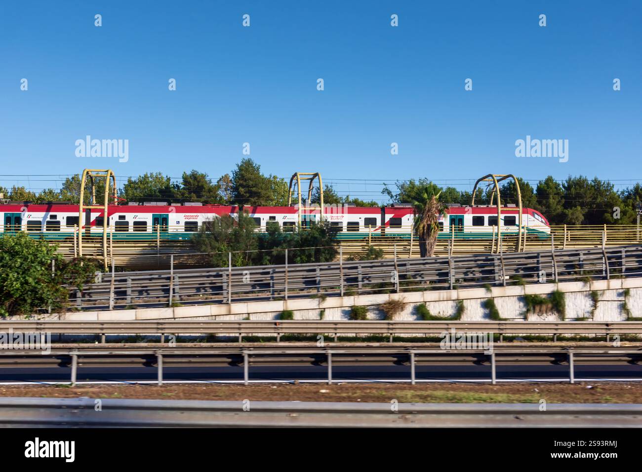 Leonardo Express airport shuttle, Rome, Italy Stock Photo - Alamy