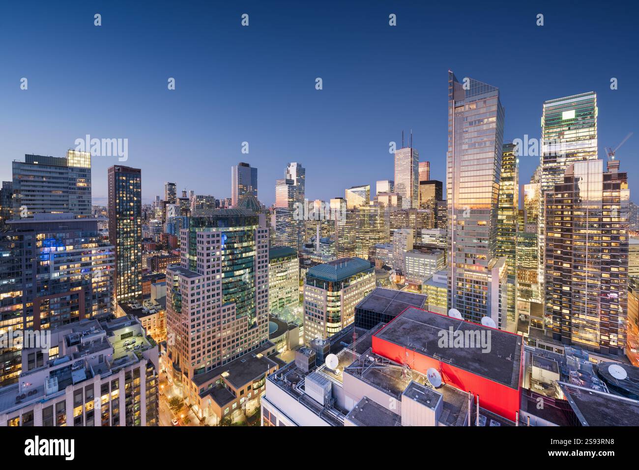 Toronto, Canada downtown cityscape at night Stock Photo - Alamy