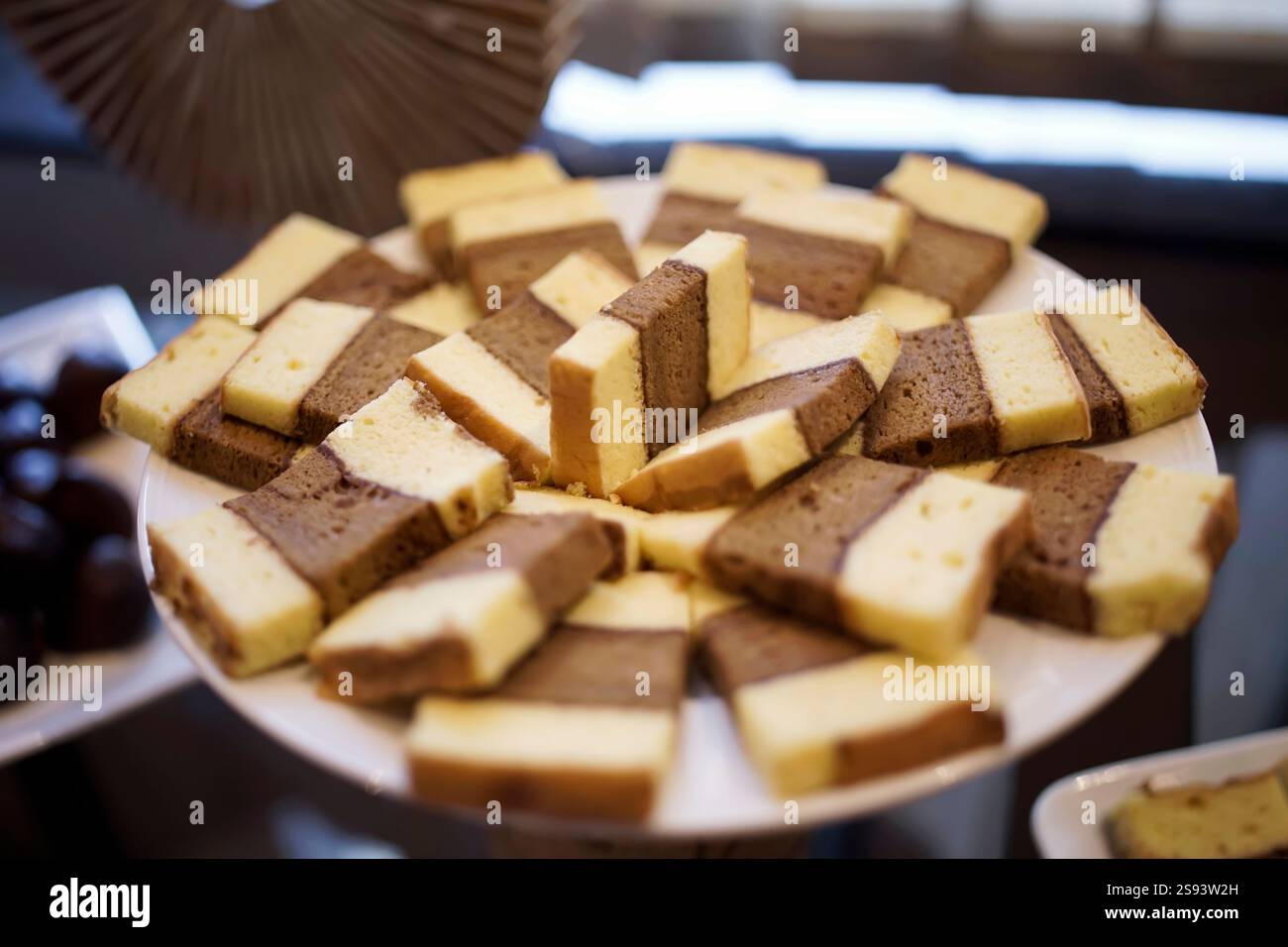 cake slices. lapis legit cake. authentic food from Indonesia. served on ...