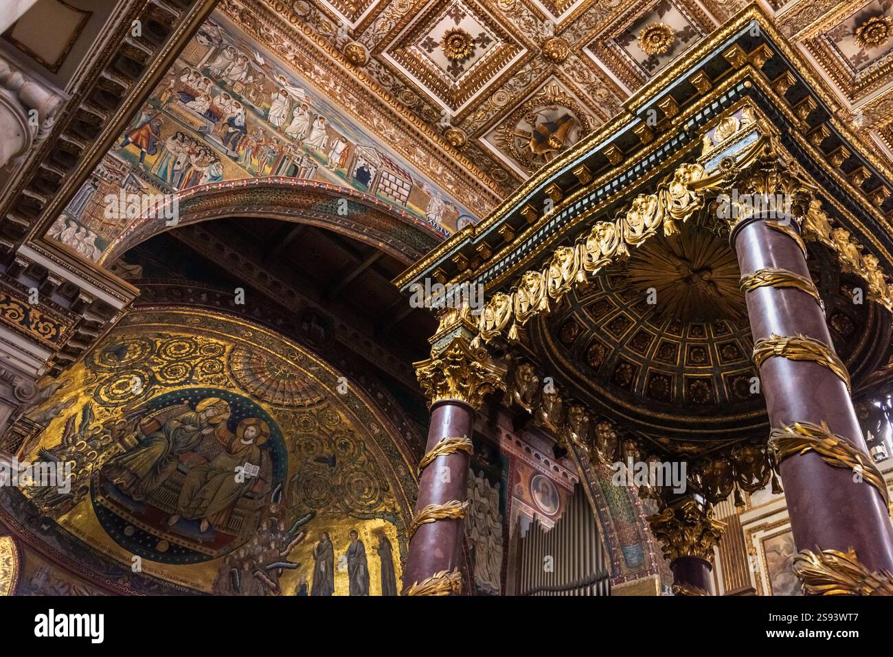 Apse, Basilica di Santa Maria Maggiore, Rome, Italy Stock Photo - Alamy