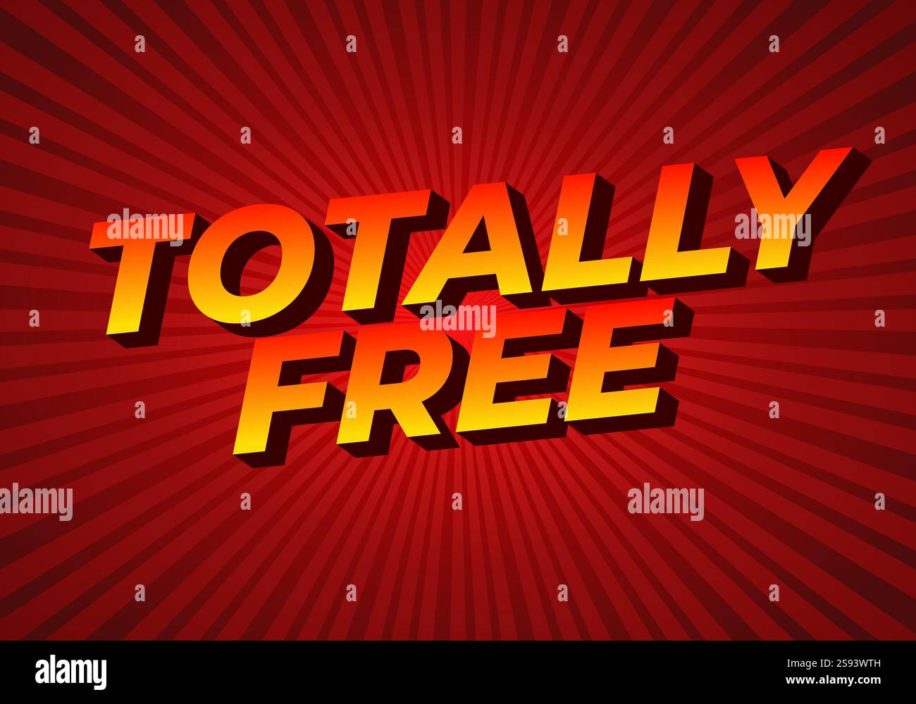 Totally free. Text effect design for promotion product, for digital or ...