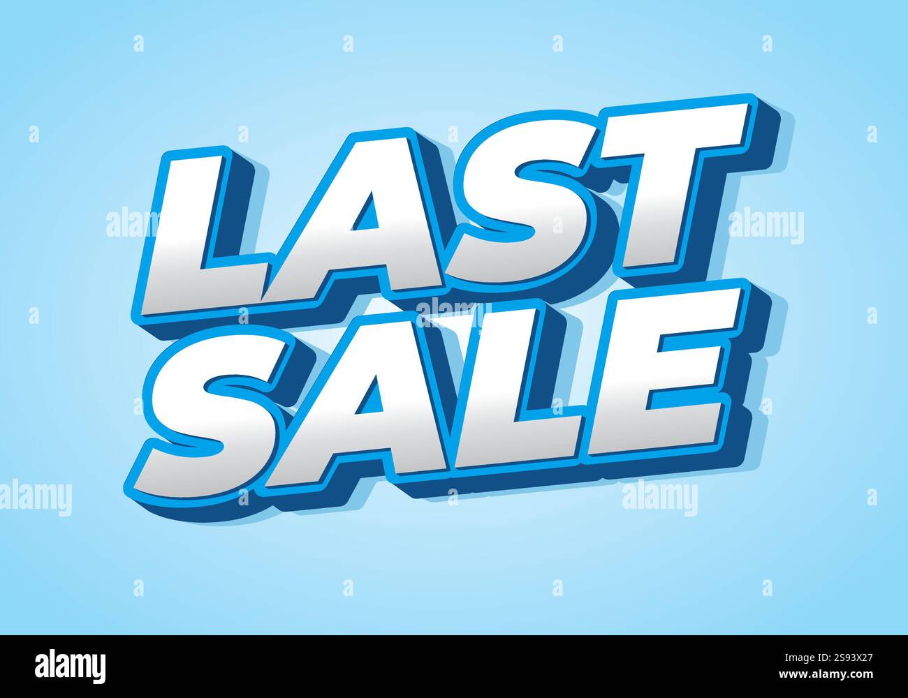 Last sale. Text effect design for online promotion and print media ...
