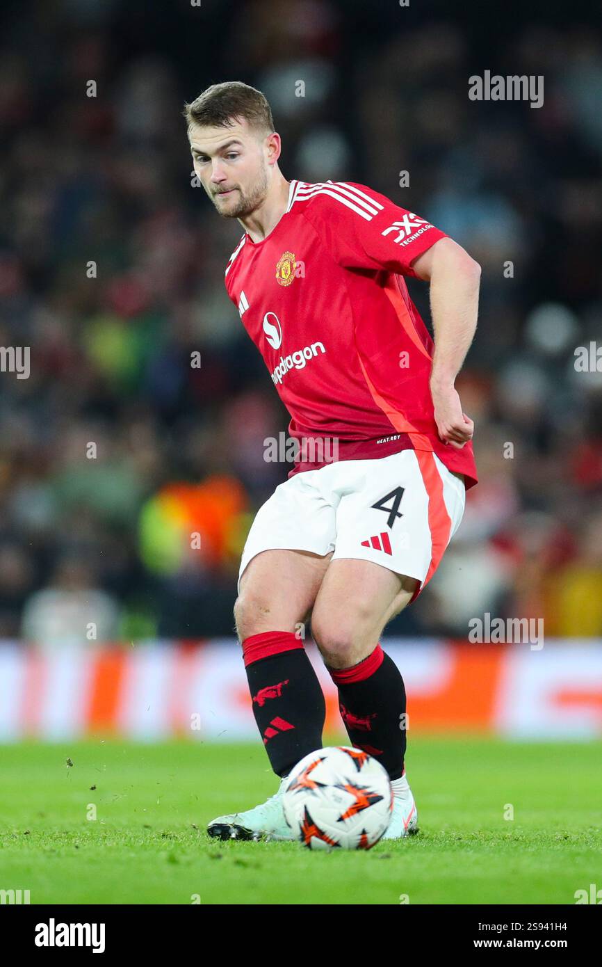 Manchester United defender Matthijs de Ligt (4) during the Manchester ...