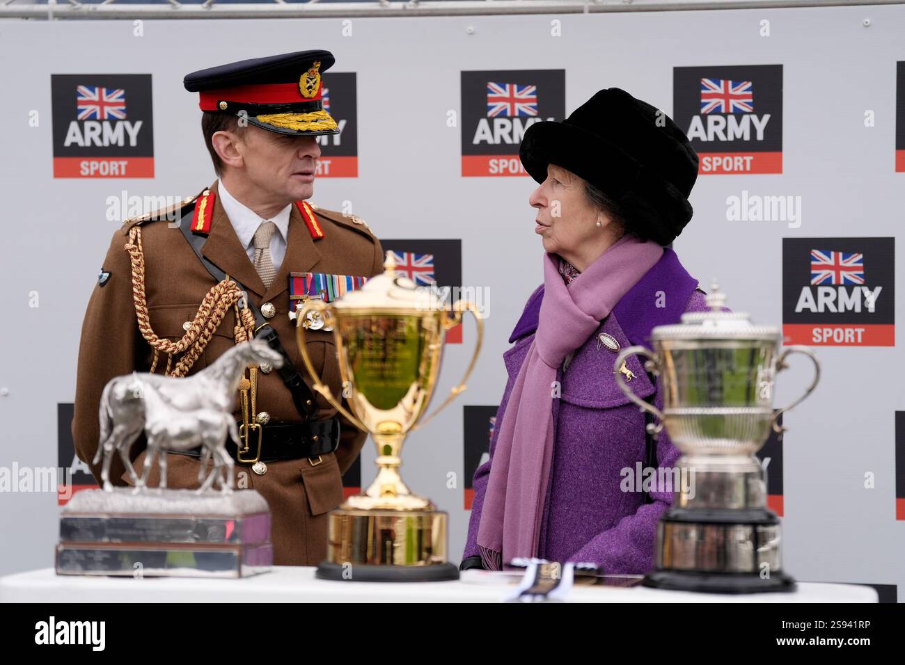 The Princess Royal (right) and Lieutenant General C S Collins DSO OBE ...