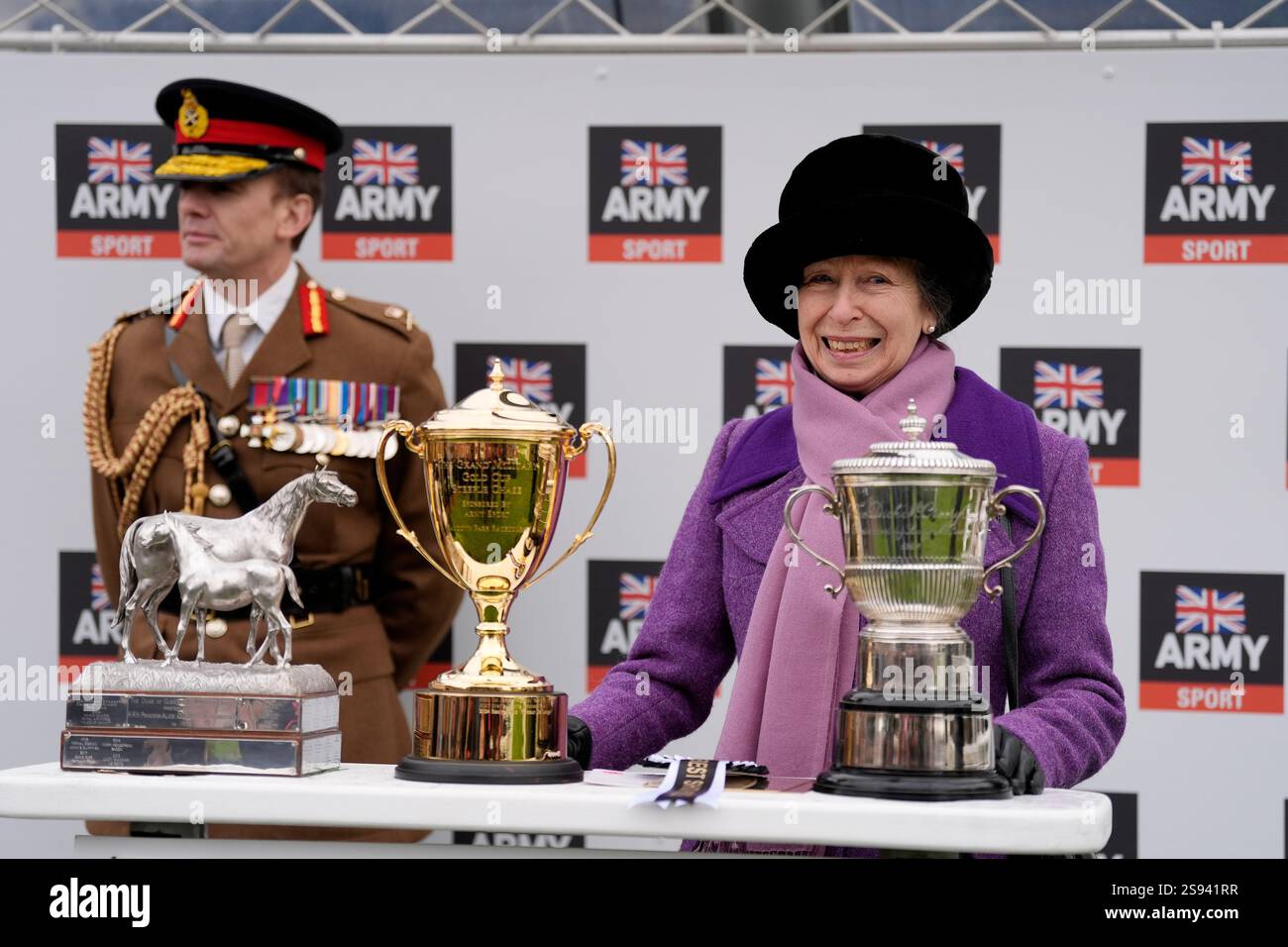 The Princess Royal (right) and Lieutenant General C S Collins DSO OBE ...