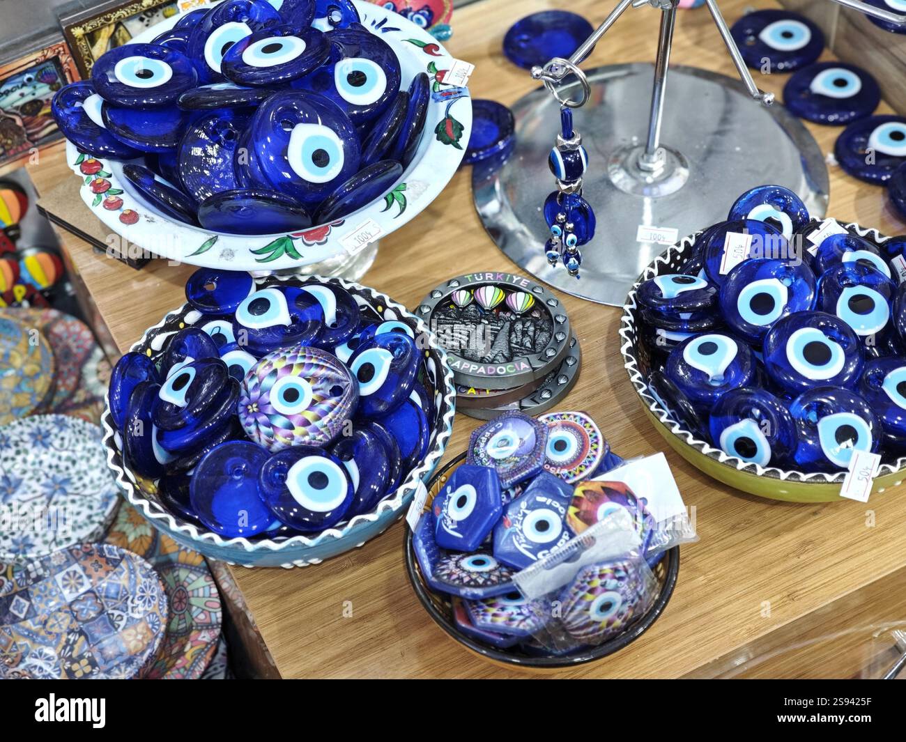 Göreme, Cappadocia, Turkey : souvenir gift of the traditional amulet ...