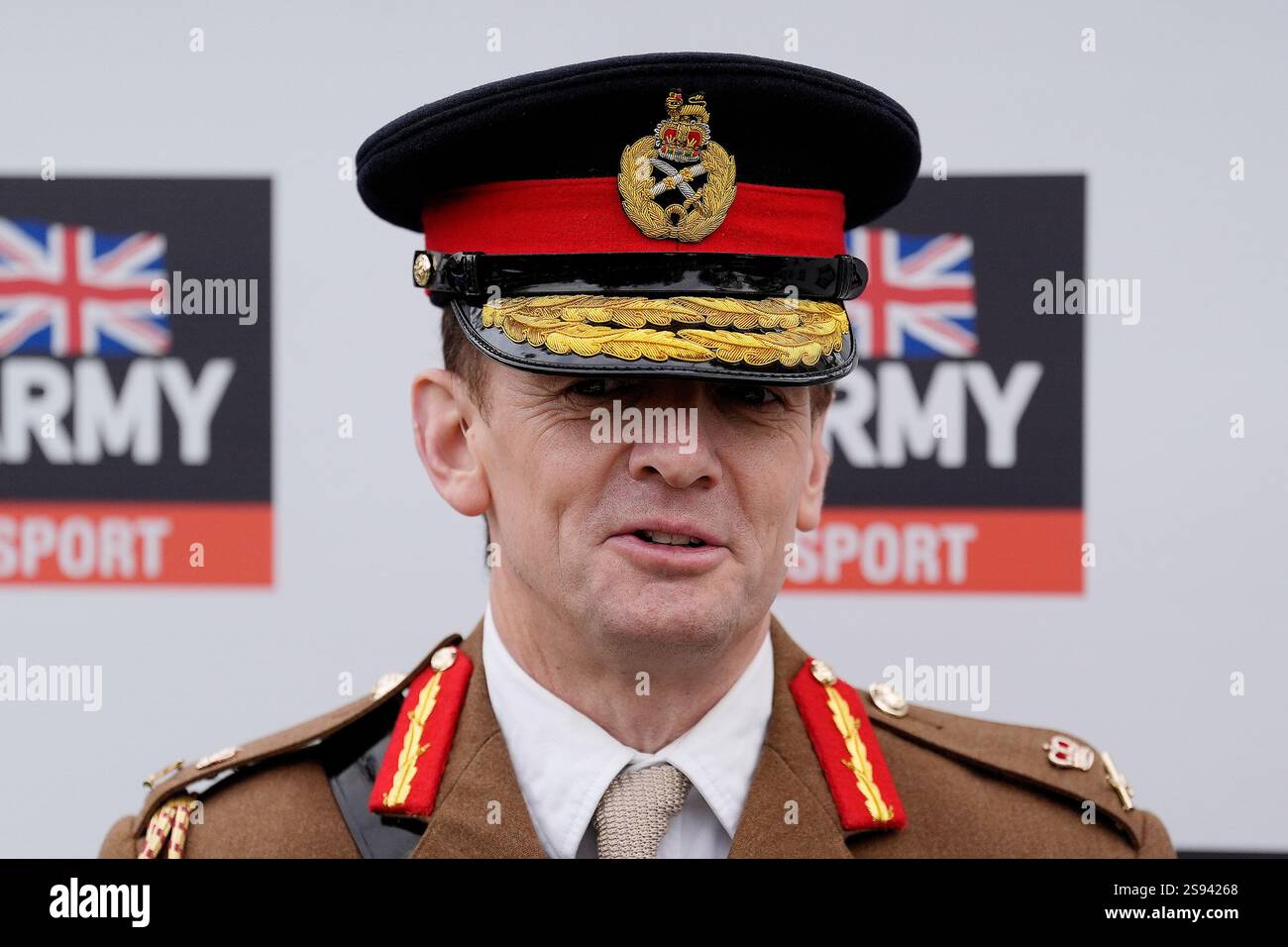 Lieutenant General C S Collins DSO OBE during Grand Military Gold Cup ...