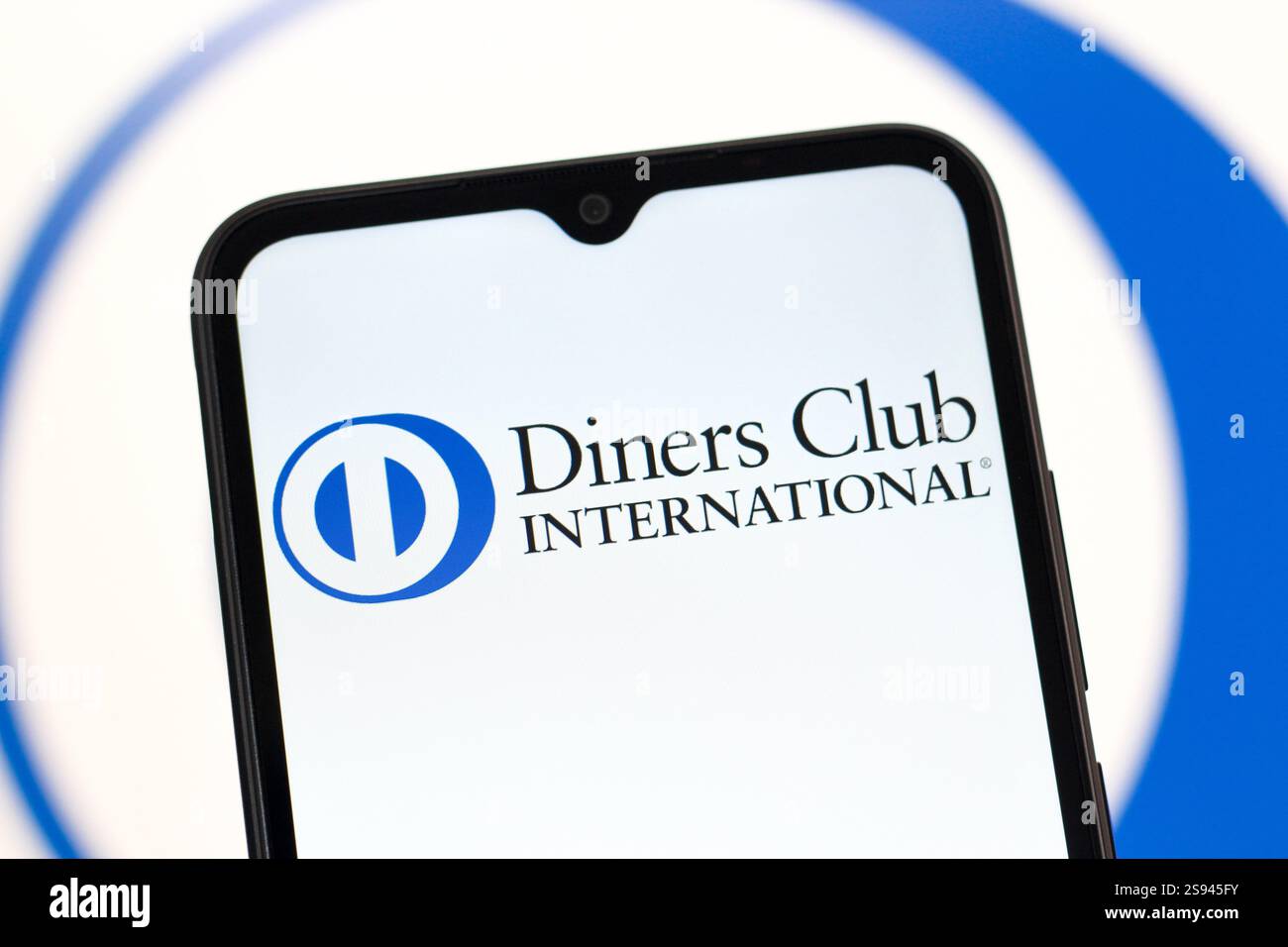 In this photo illustration, the Diners Club International logo is seen ...
