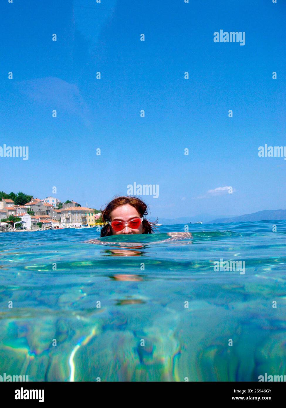 swimming sun and bathing at the sea sun and bathing at the sea Stock ...