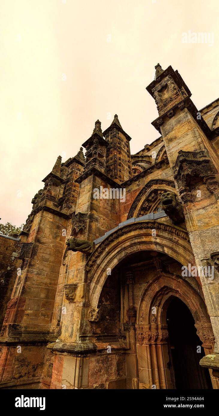 Rosslyn Chapel Historic Ancient Church Scotland Architecture Stock ...
