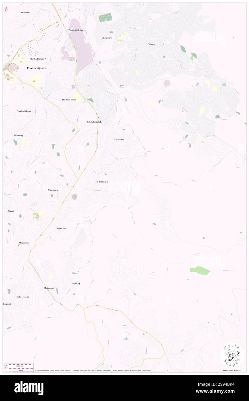 Ha-Sethunya, , ZA, South Africa, Orange Free State, S 28 34' 38'', N 28 ...