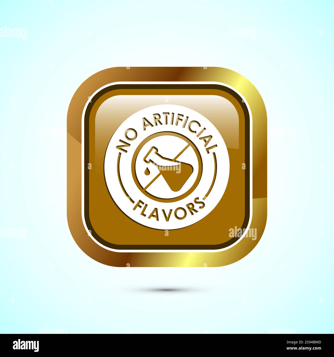 No artificial flavor icon design illustration, Artificial flavor free ...