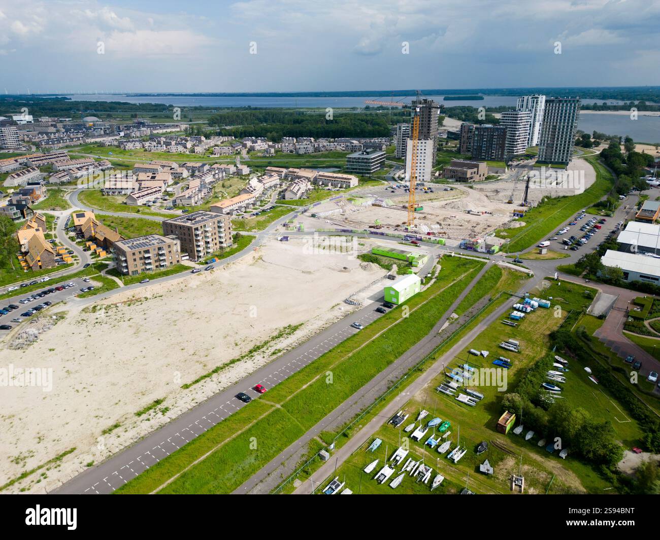 Aerial view of Almere Poort, The Netherlands Stock Photo - Alamy