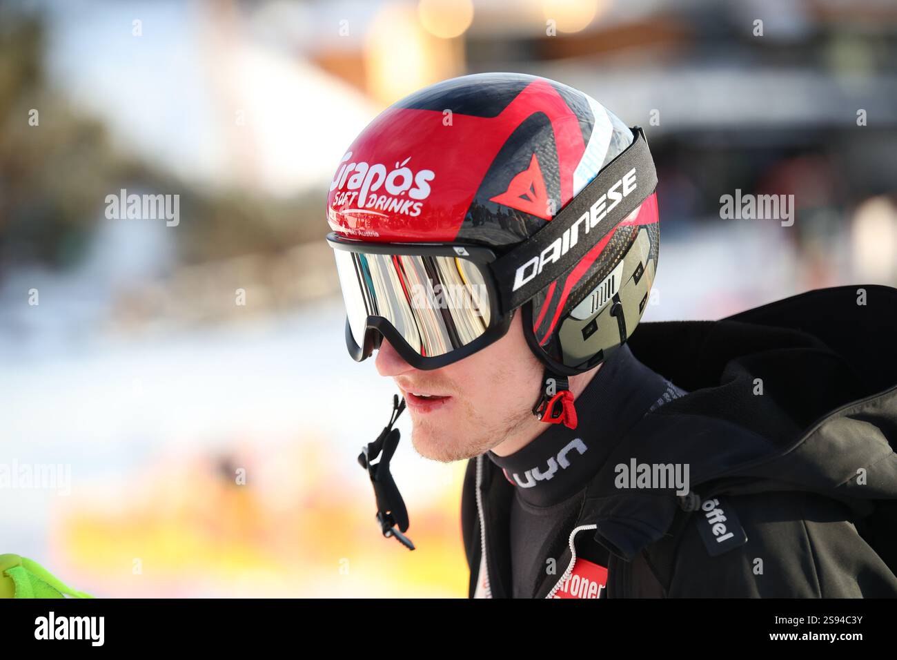 KITZBUEHEL, AUSTRIA - JANUARY 24: Stefan Babinsky of Austria during the ...