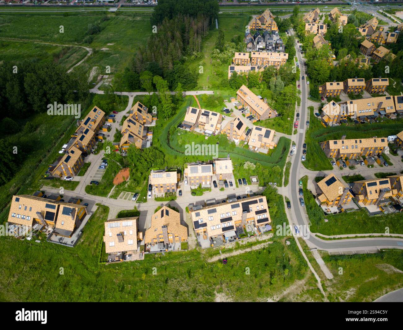 Aerial view of Almere Poort, The Netherlands Stock Photo - Alamy
