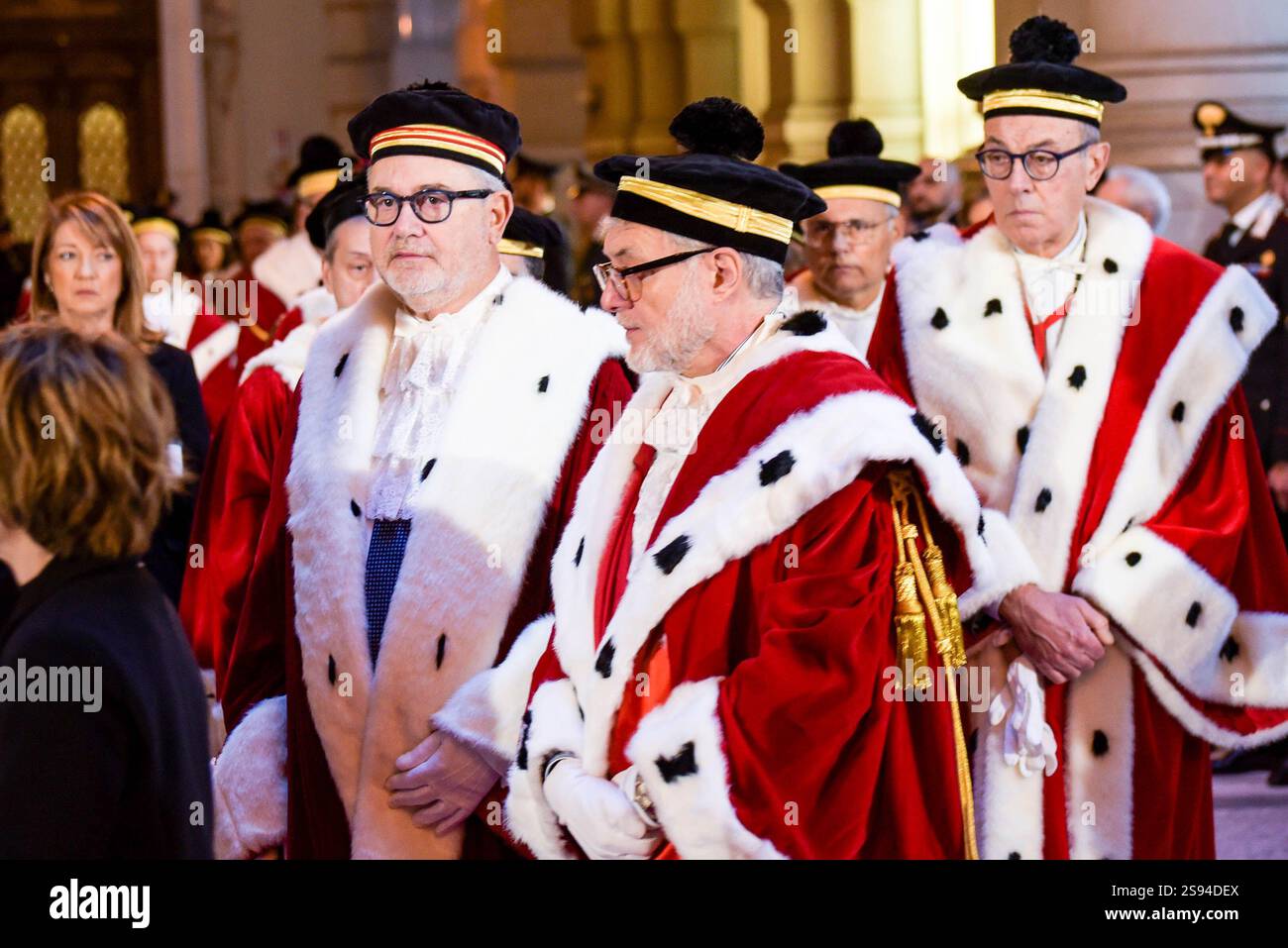 Procession of magistrates during the inauguration ceremony of the ...