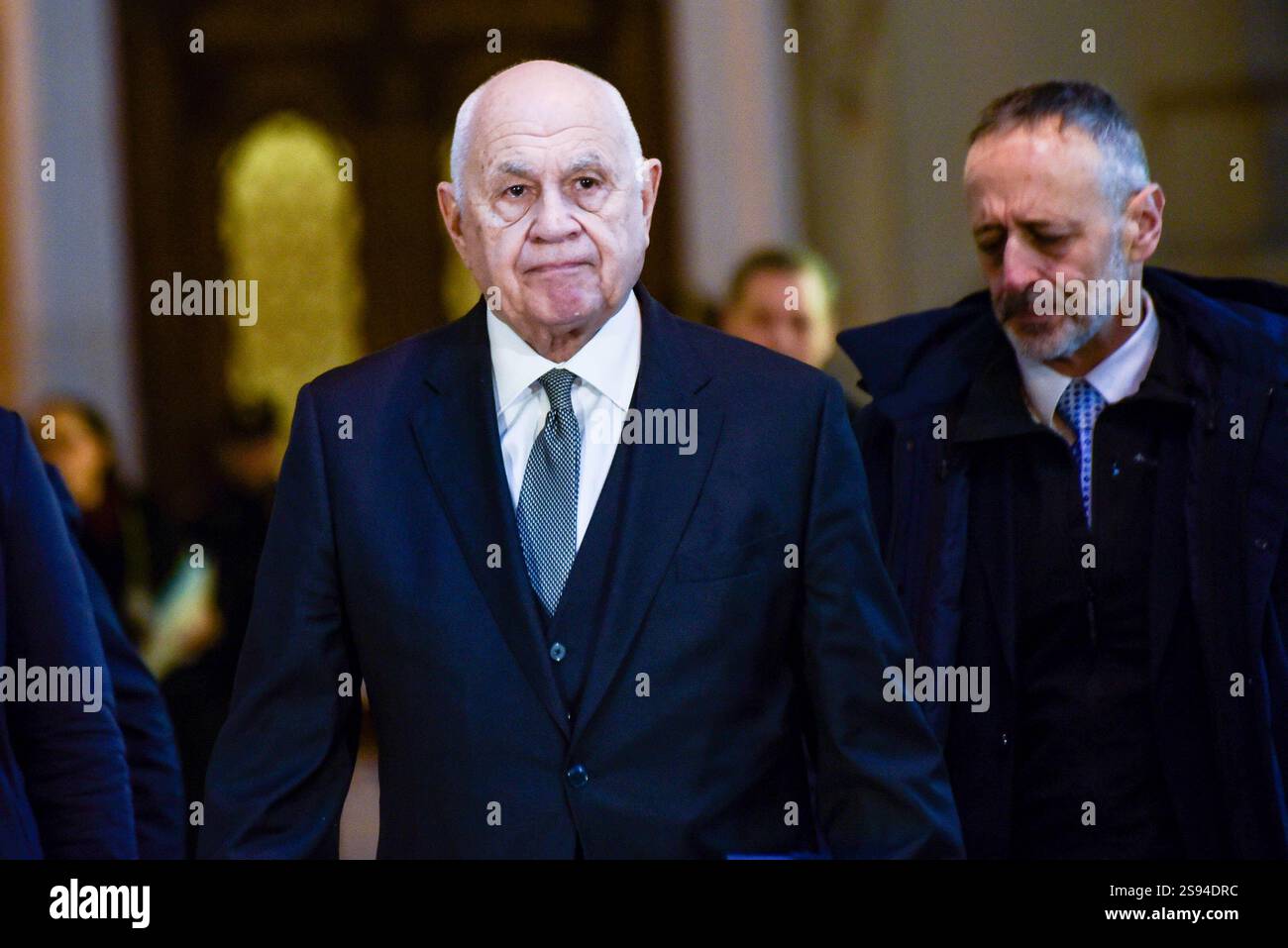The Minister of Justice, Carlo Nordio, seen during the inauguration ...