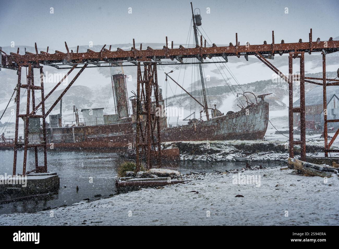 Grytviken whaling station in South Georgia Stock Photo - Alamy