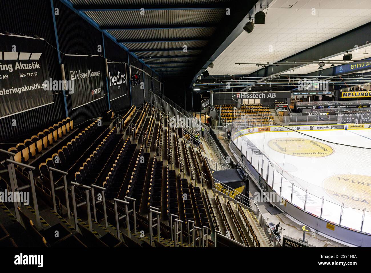 250124 ABB Arena inför ishockeymatchen i Hockeyallsvenskan mellan ...