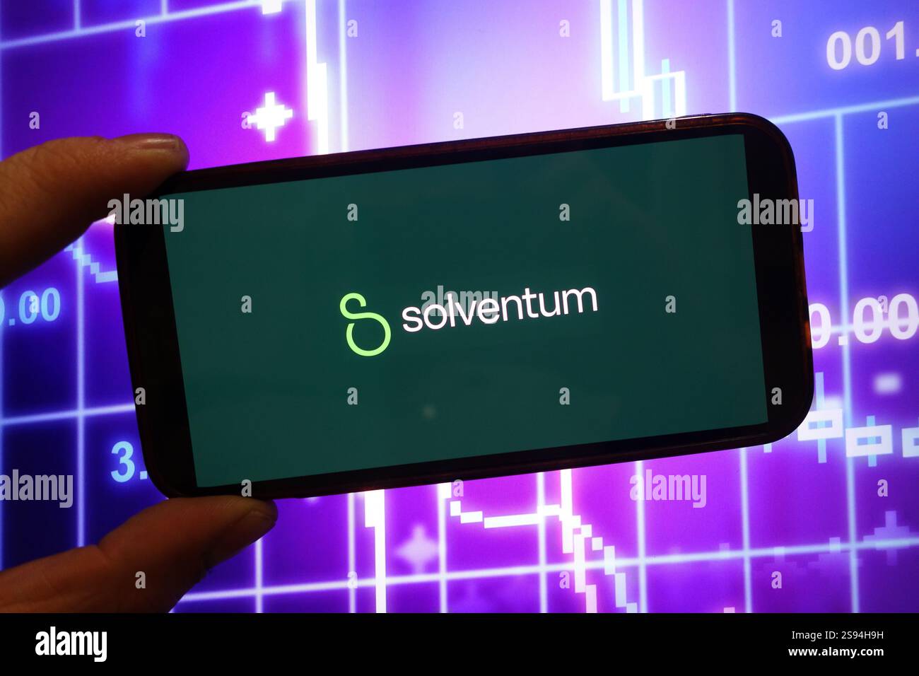 In this photo illustration, the Solventum company logo is seen ...