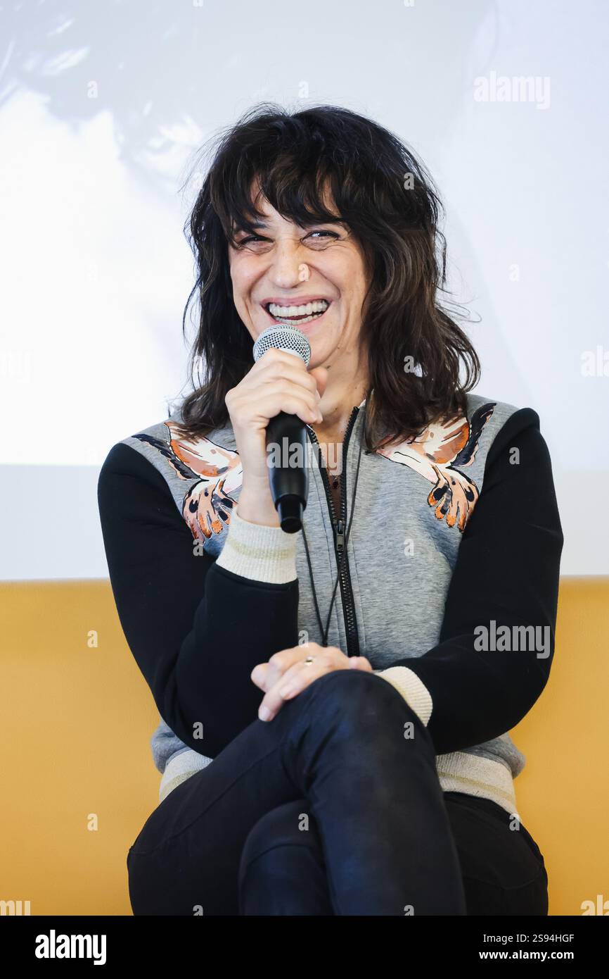Milan, Angela Baraldi's press conference for the release of her new ...