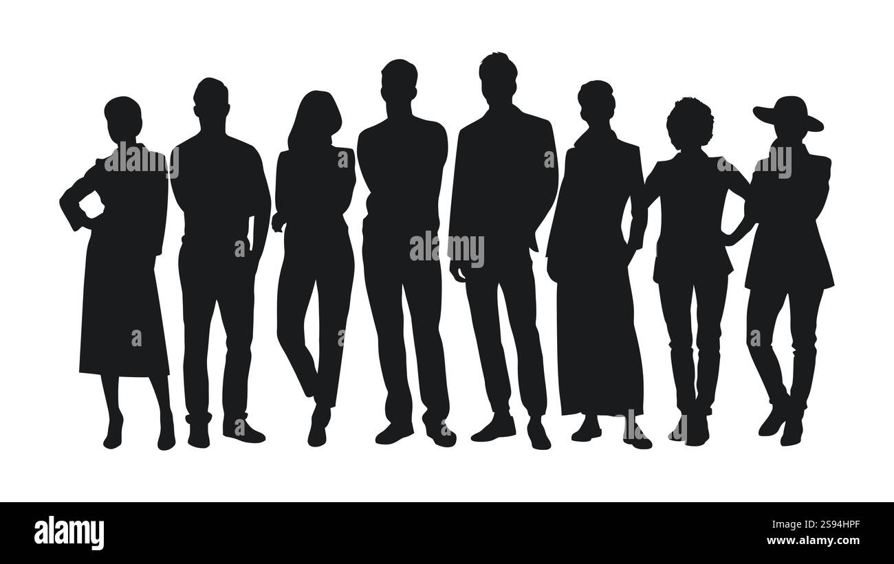Group of people formal attire Stock Vector Images - Alamy