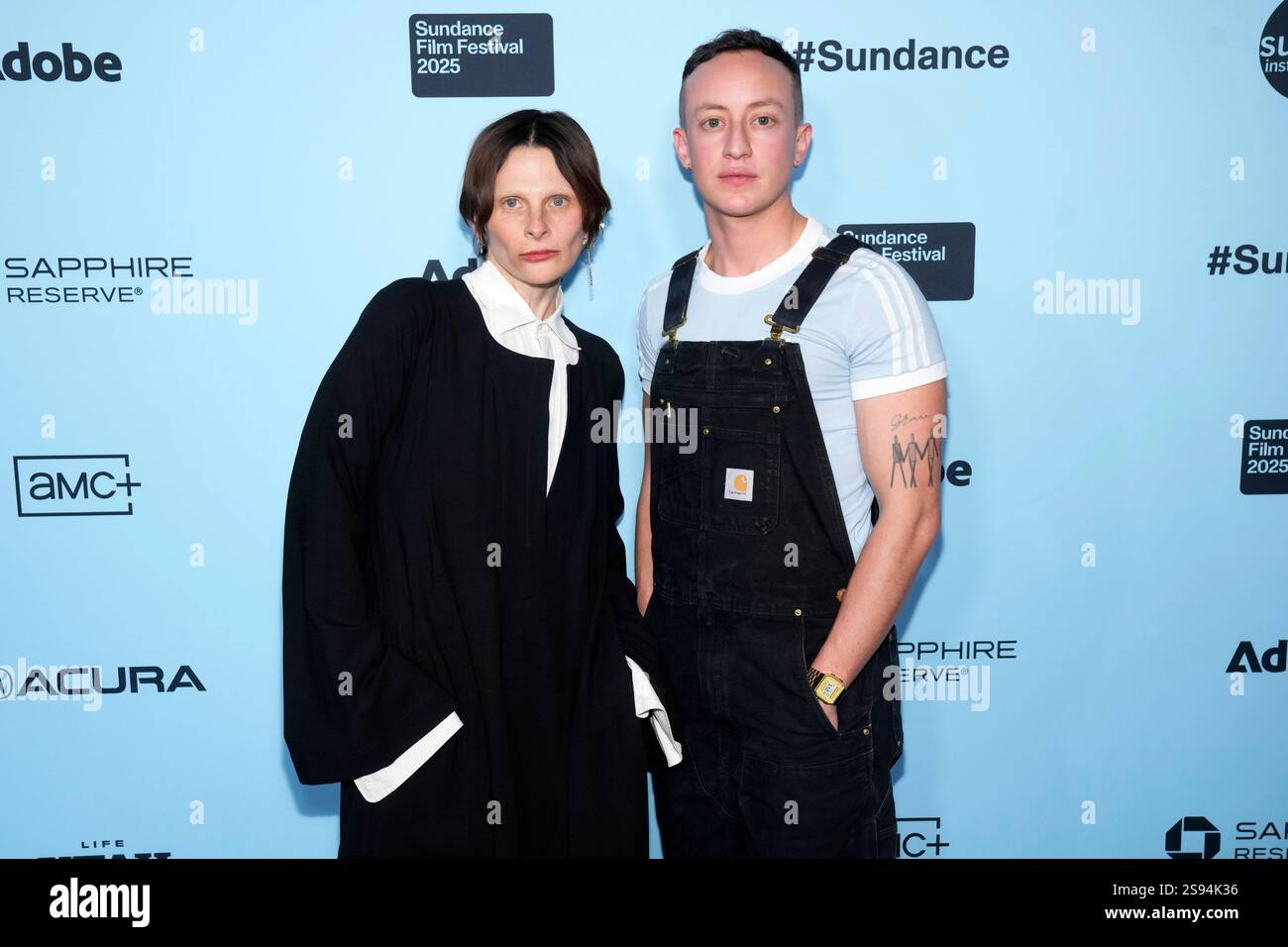 Amanda Kramer and Ash Hoyle attend the premiere of "By Design" during ...
