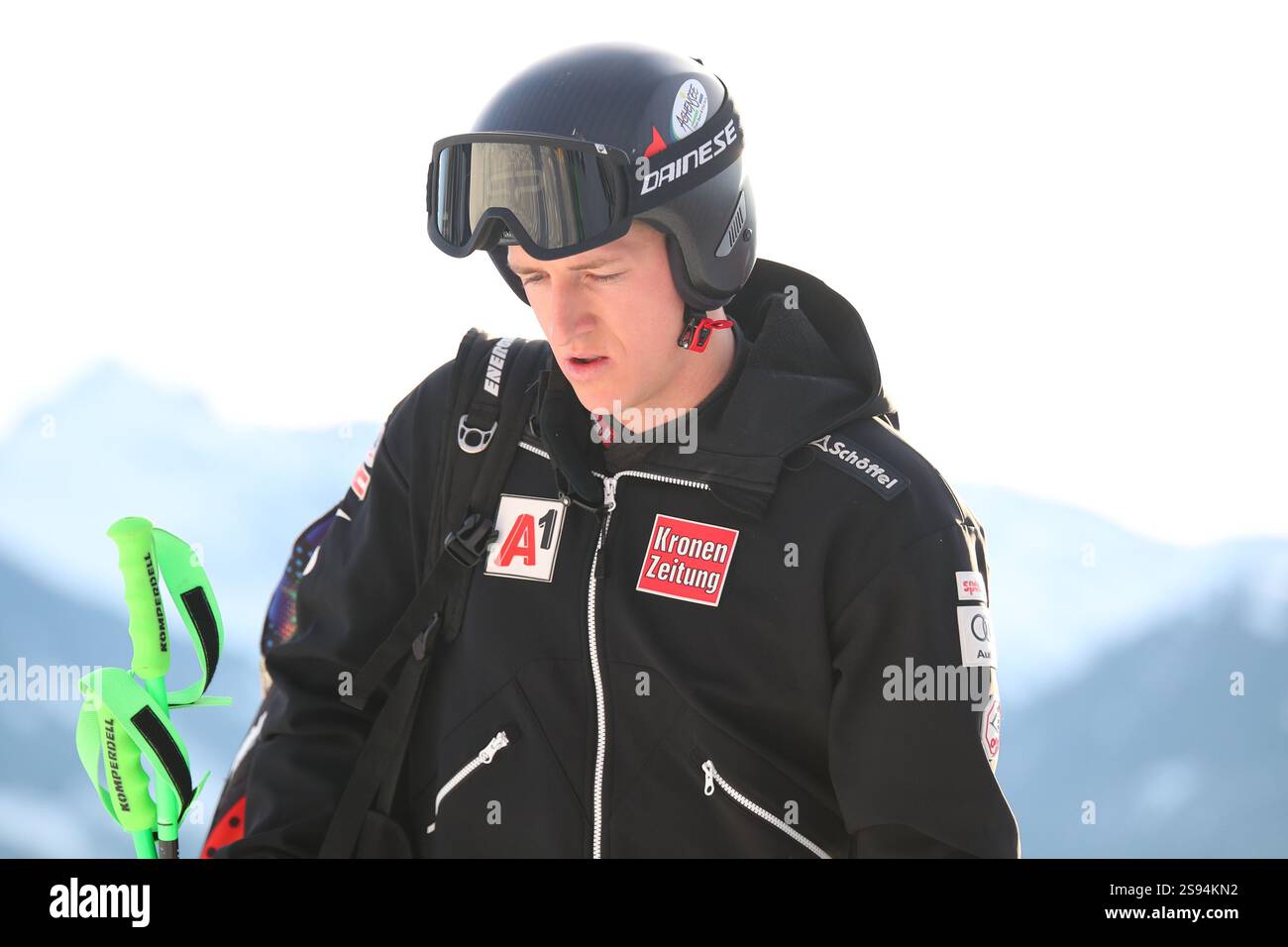 KITZBUEHEL, AUSTRIA - JANUARY 24: Raphael Haaser of Austria during the ...