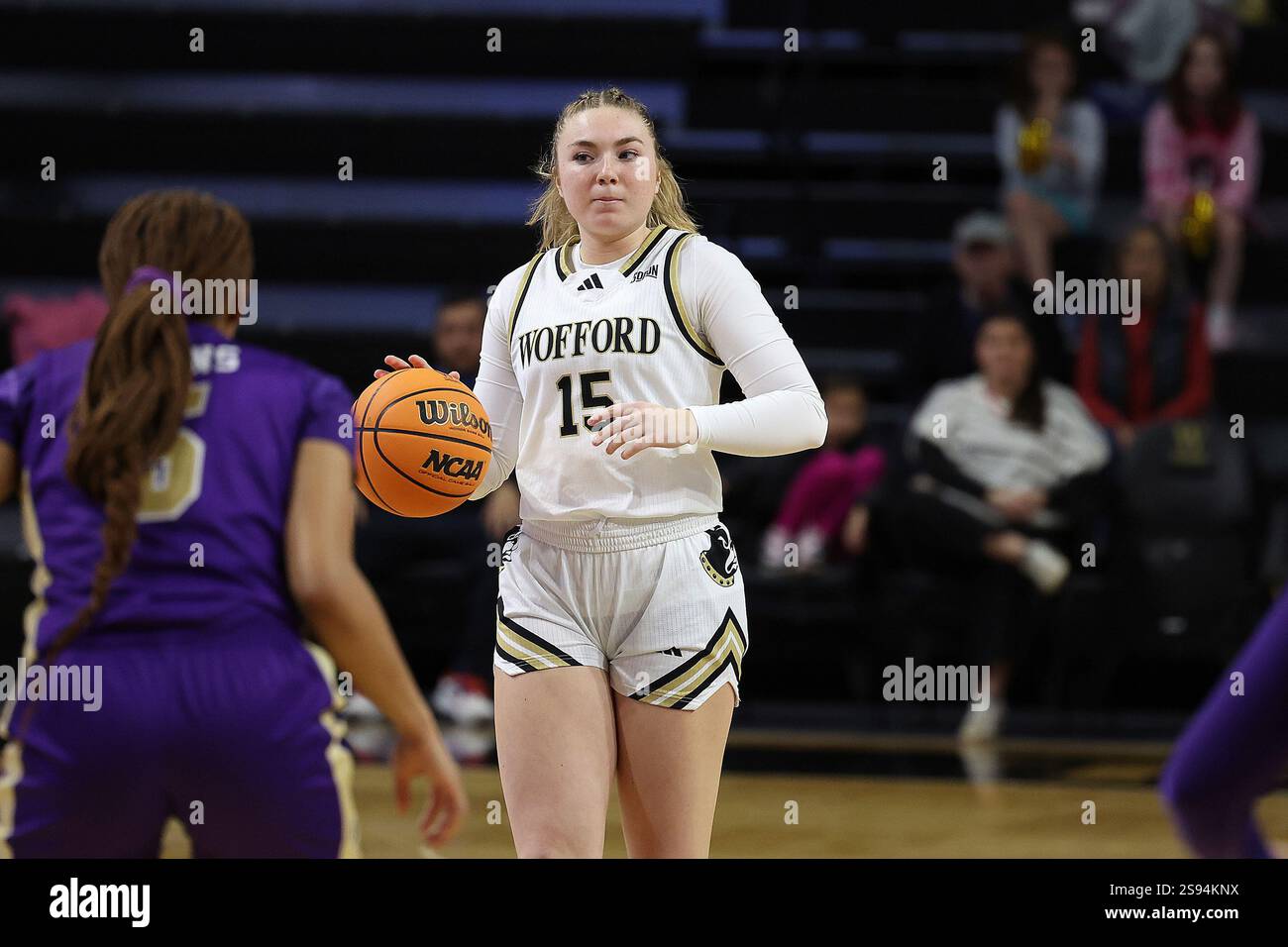 SPARTANBURG, SC - JANUARY 18: Wofford Terriers guard Molly Masingale ...