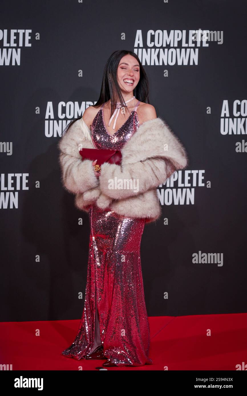Italian premiere of the movie A Complete Unknown. Rome, Italy - January ...