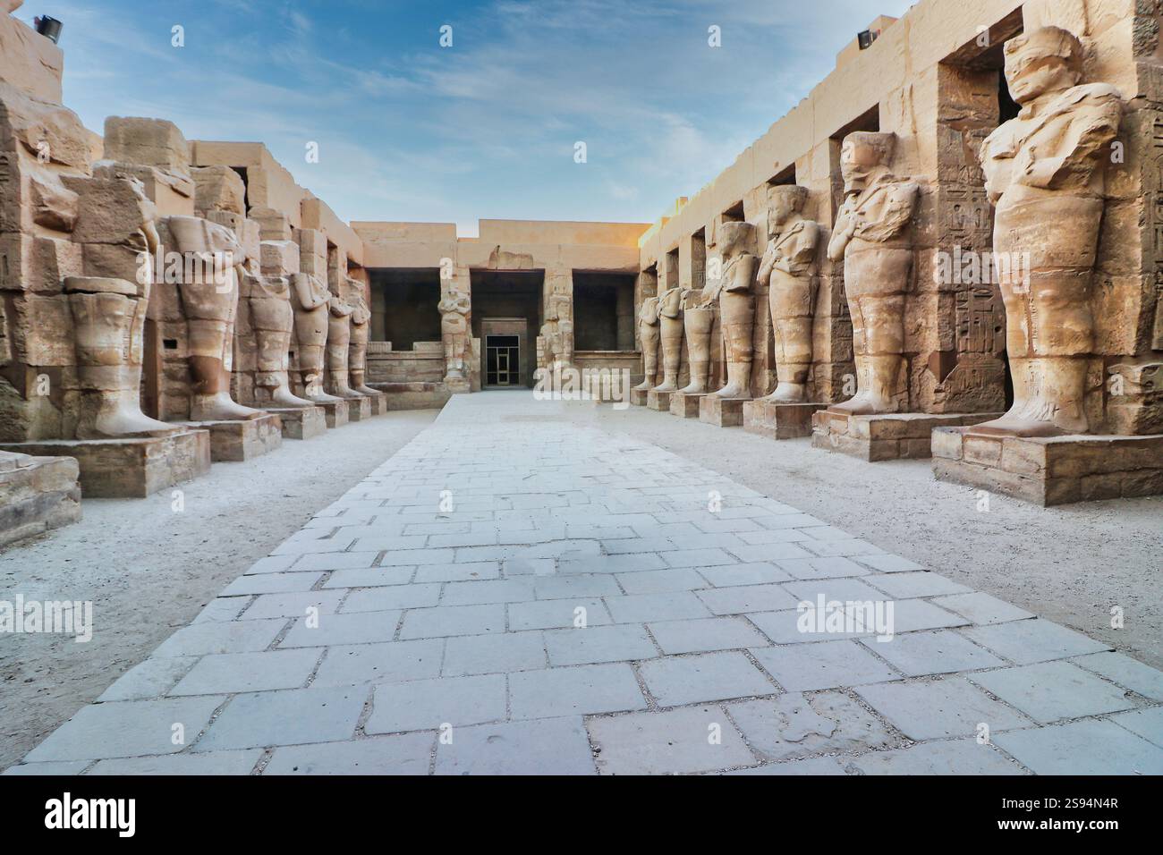 Osiride or Osiris statues depicting Thutmose I, built by Thutmose III ...