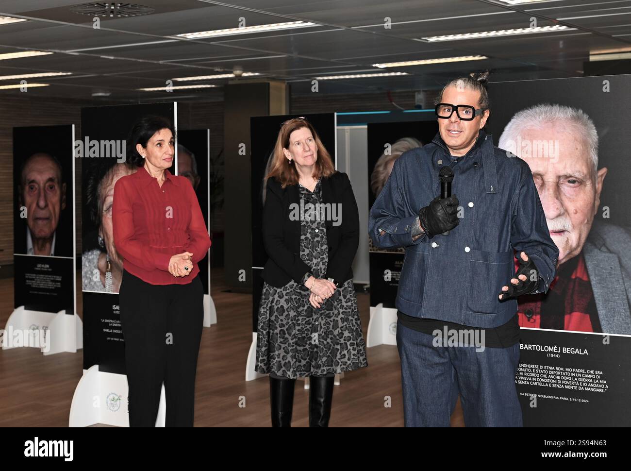 Milan, Italy AGAINST OBLIOTH the exhibition to celebrate the Day of ...