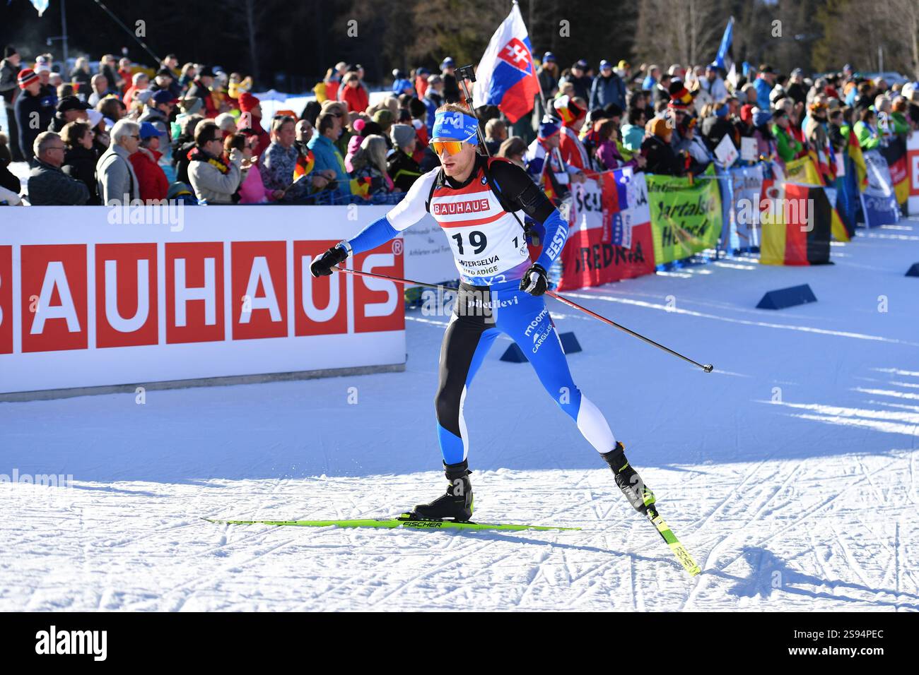 ANTHOLZ-ANTERSELVA, ITALY - JANUARY 24: Kristo Siimer of Estonia ...