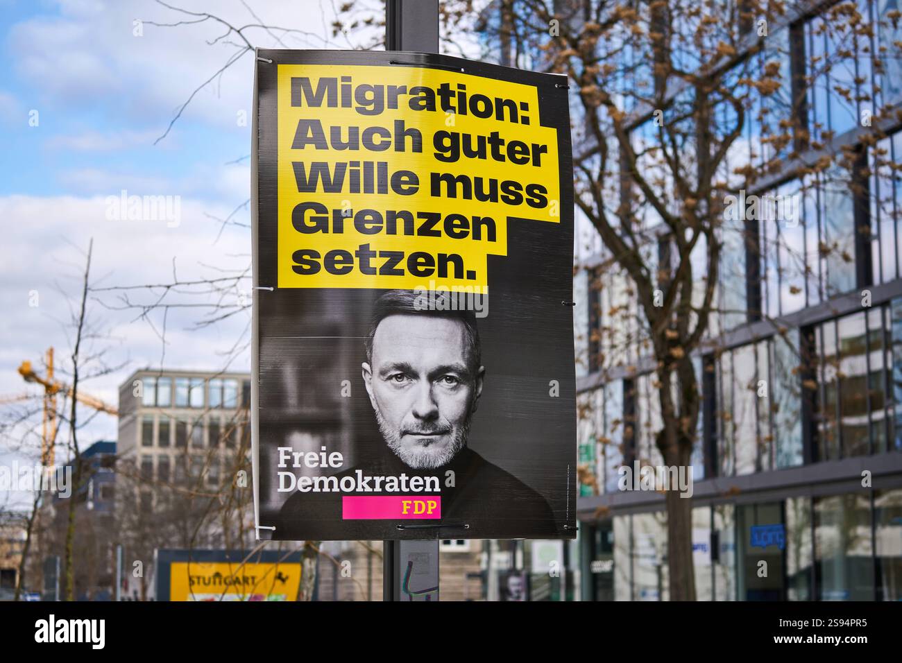 Stuttgart, Baden-Württemberg, Germany - January 23, 2025: Election ...