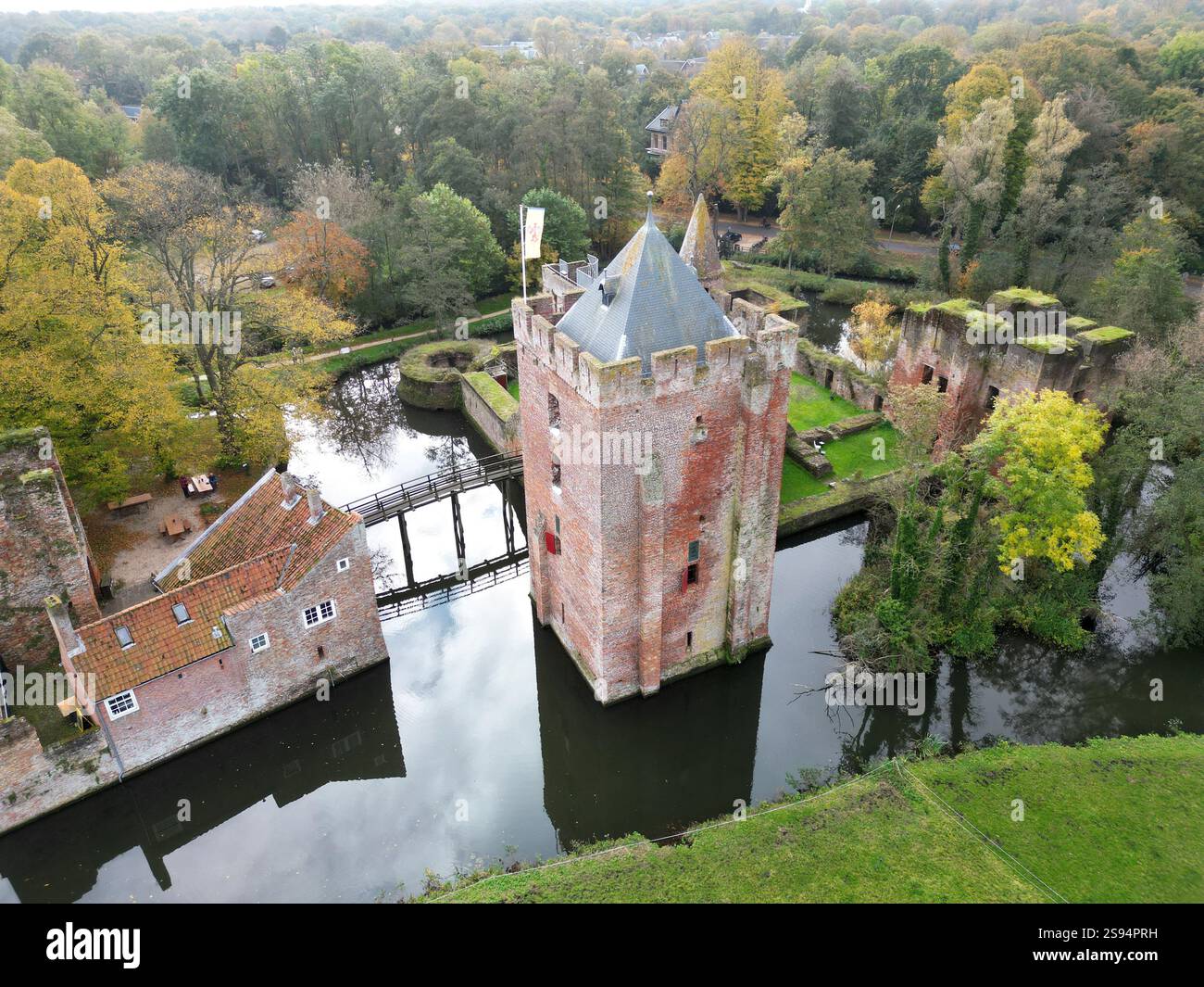 Aerial view of Brederode castle, The Netherlands Stock Photo - Alamy