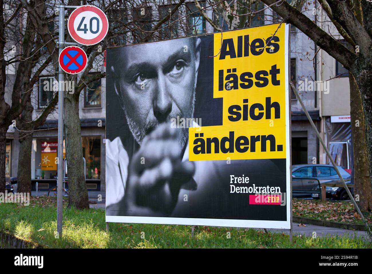 Stuttgart, Baden-Württemberg, Germany - January 23, 2025: Election ...